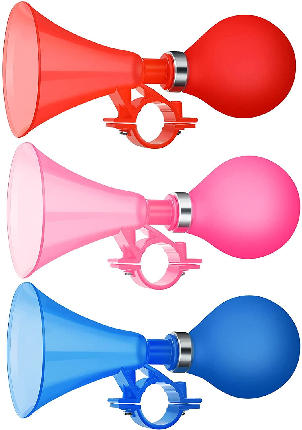 3 Pieces Kids Bike Horn Air Squeeze Honking Horns Plastic Bicycle Horn ...
