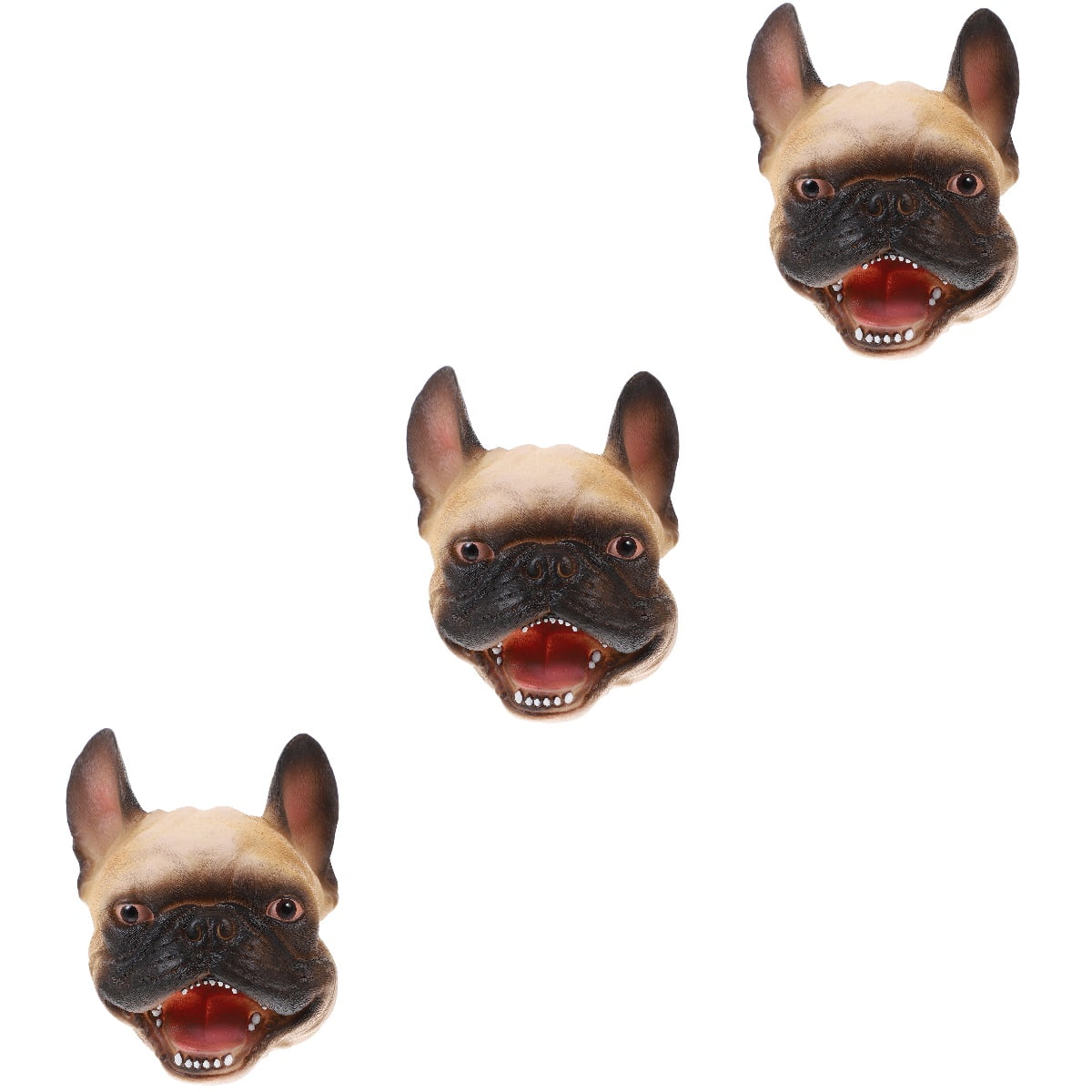 3 Pieces Kids Hand Puppet Puppets Kung Fu Dog Boxing Child Light Brown ...