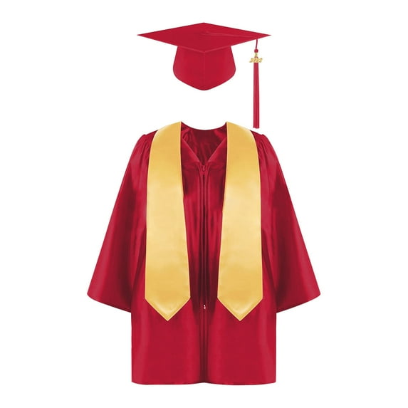 3 Pieces Kindergarten Graduation Gown Grad Cap Set for Kids Preschool ...