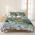 3 Pieces King Quilt Set,Ocean Sea Turtle Nautical Map Soft Bedding Sets ...