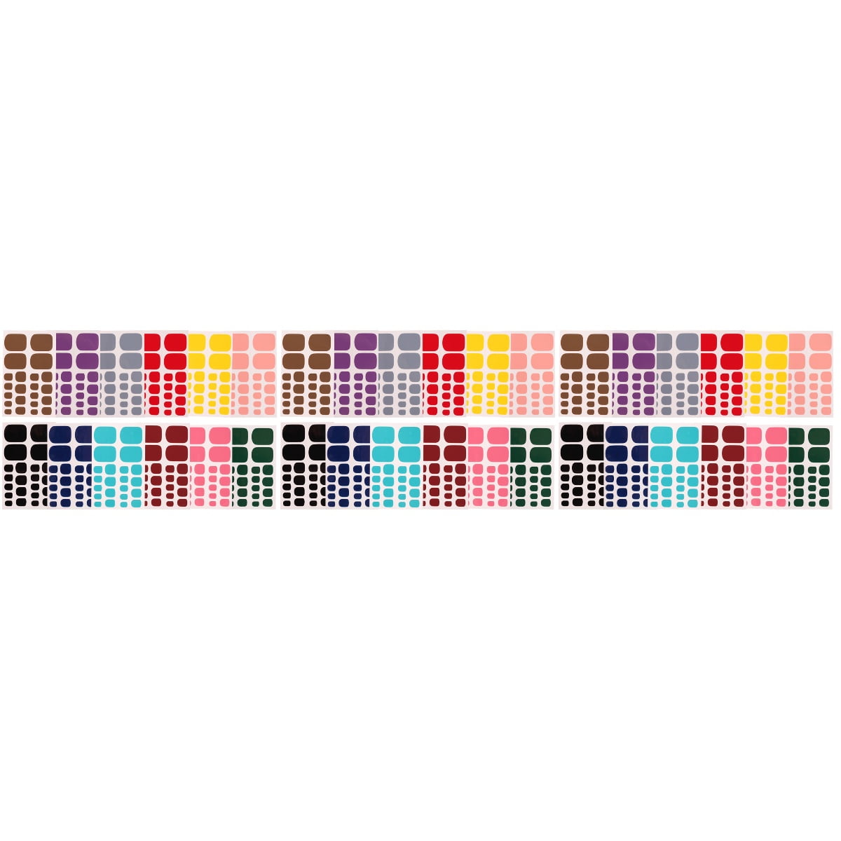 3 Pieces LED Toe Art Stickers Nail Decals for Salon Man - Walmart.com