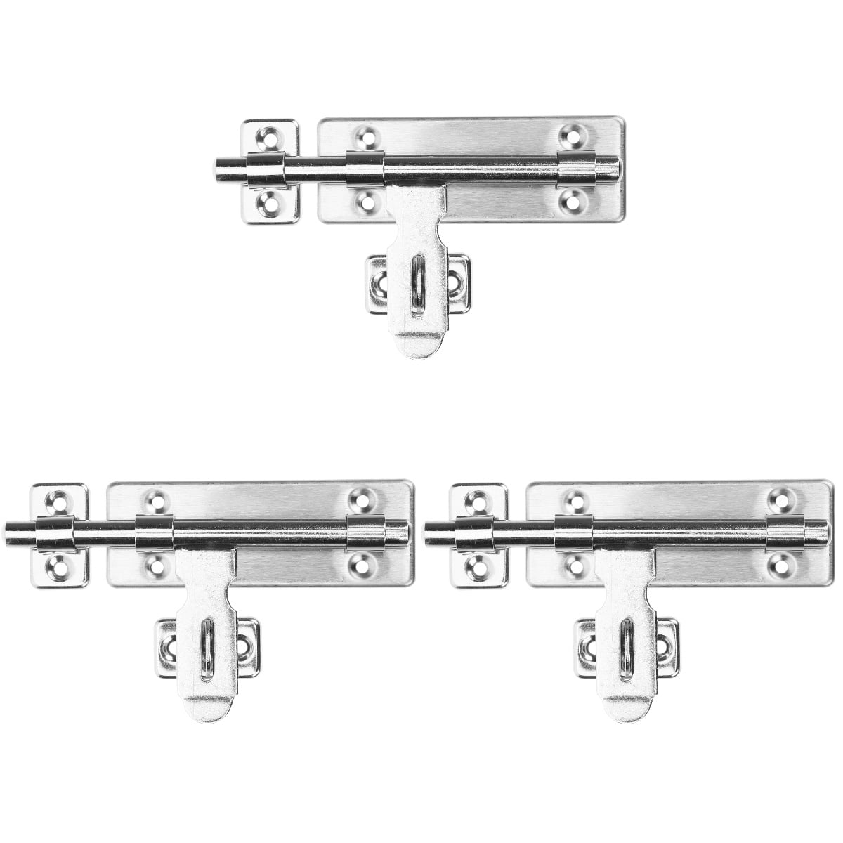 3 Pieces Latch Lock Barrel Bolt Track Door Locks Sliding Security ...