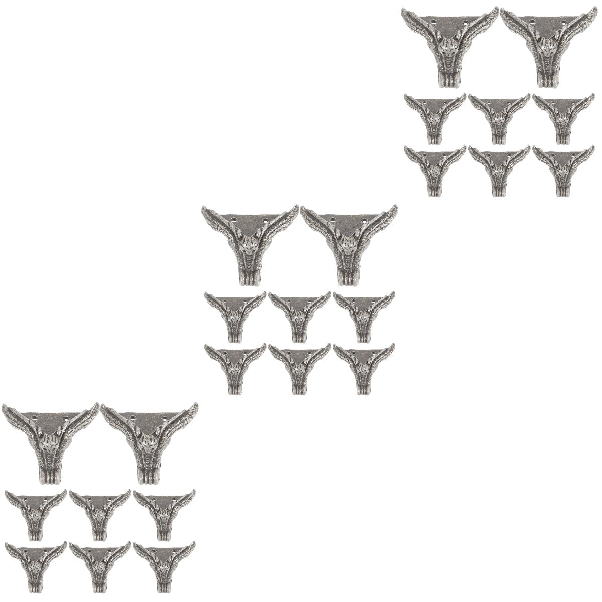 3 Pieces Leg Extenders Furniture Hardwood Sofa Risers Dark Green ...