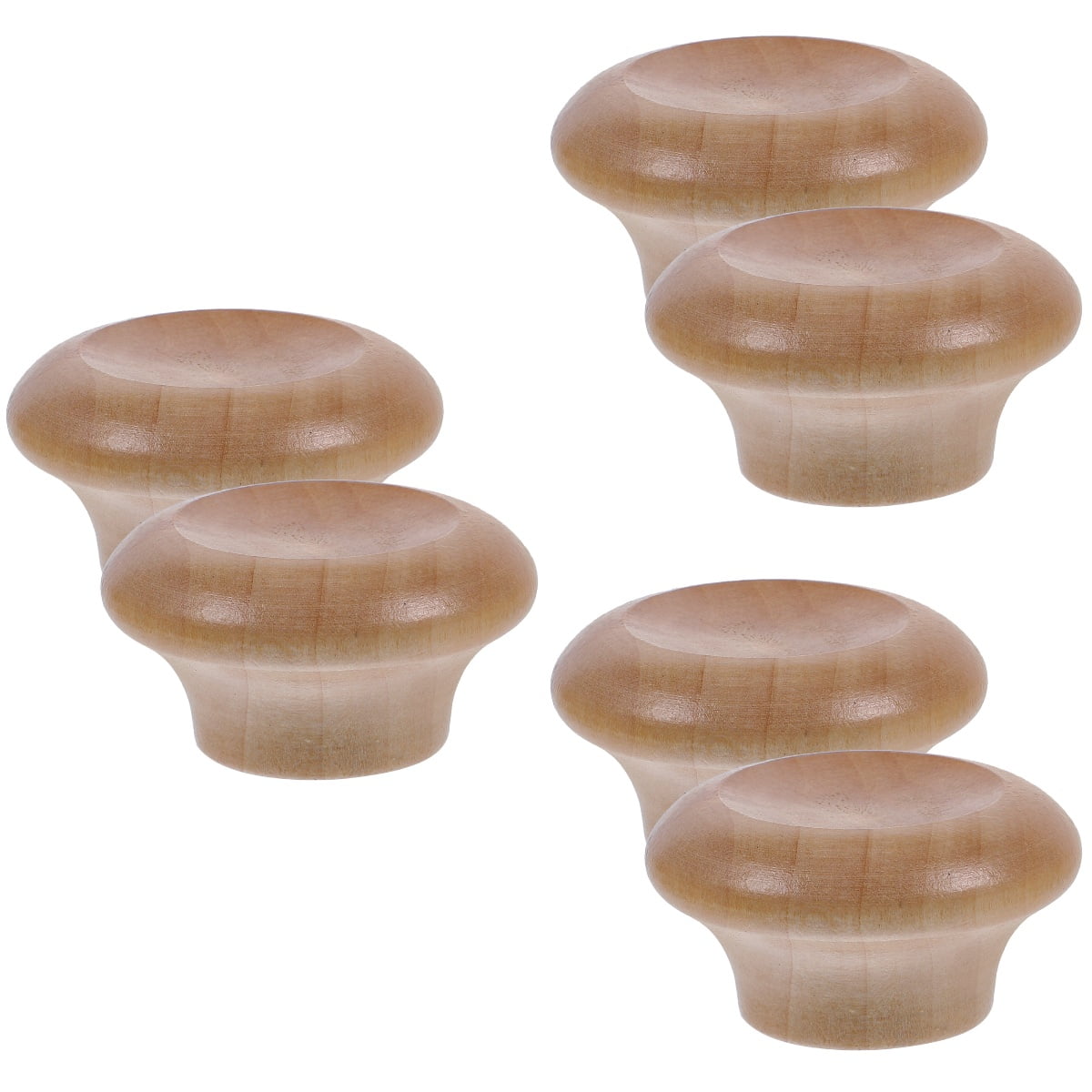 3 Pieces Lid Handles Solid Wood Pot Cap Top Bead Hot Prevention ...