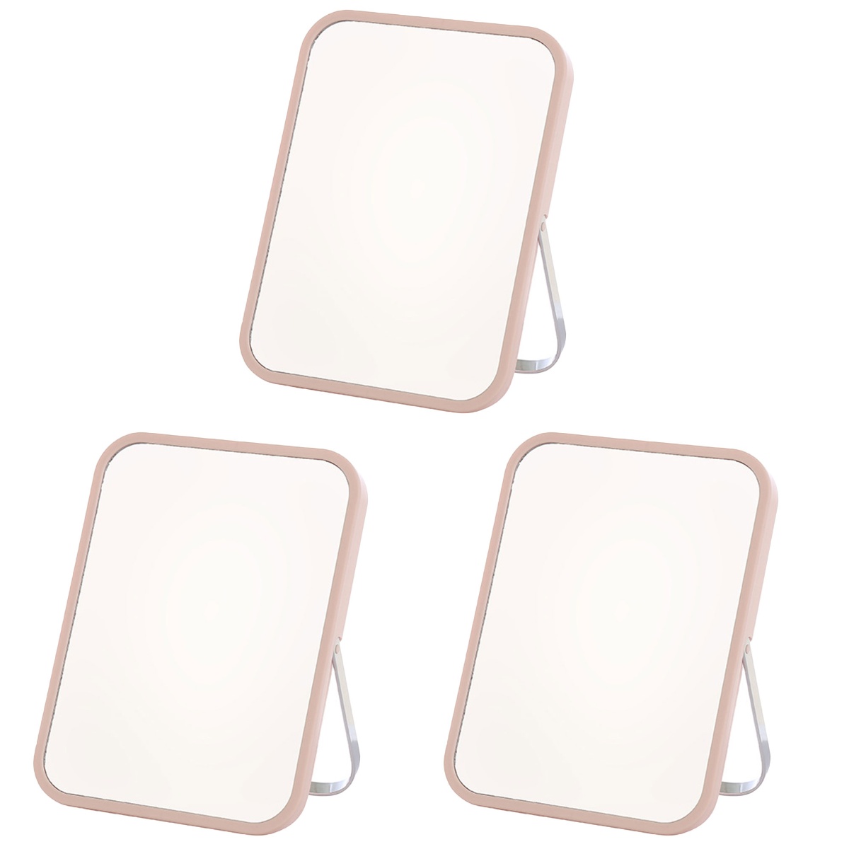 3 Pieces Light up Mirror for Makeup Portable Mirror with Stand Personal ...