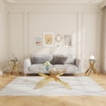 3 Pieces Living Room Table Set, Include 1 Rectangle Glass Coffee Table ...
