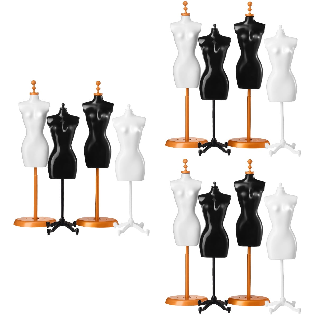 3 Pieces Mannequin Stand Display Shelves Models Doll Model Stand Doll ...
