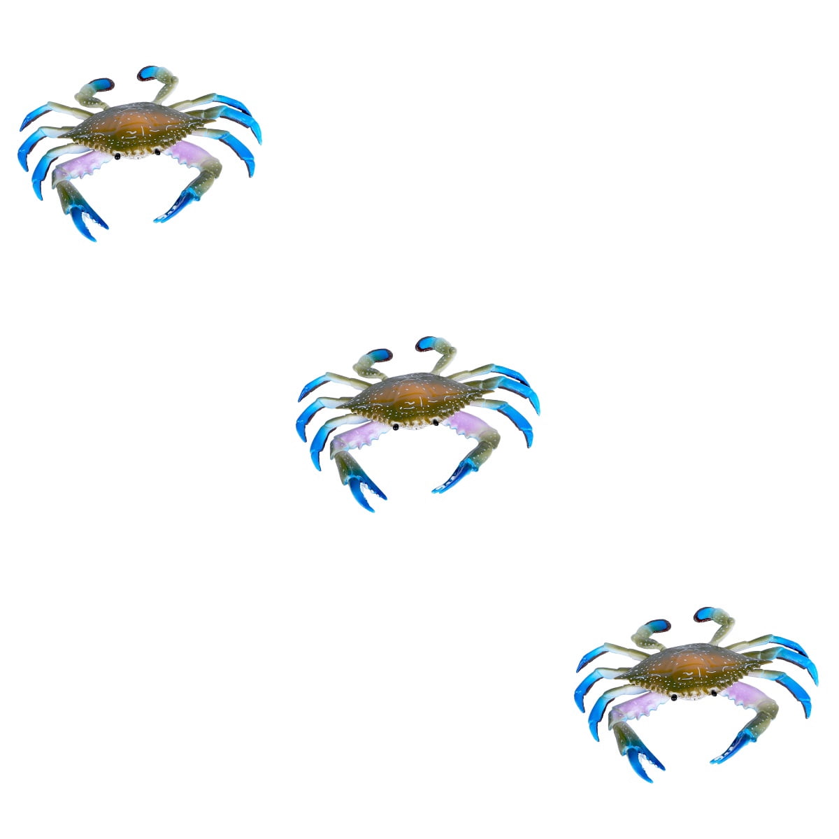 3 Pieces Marine Life Craft Simulation Crab Model Outdoor Decor Child ...
