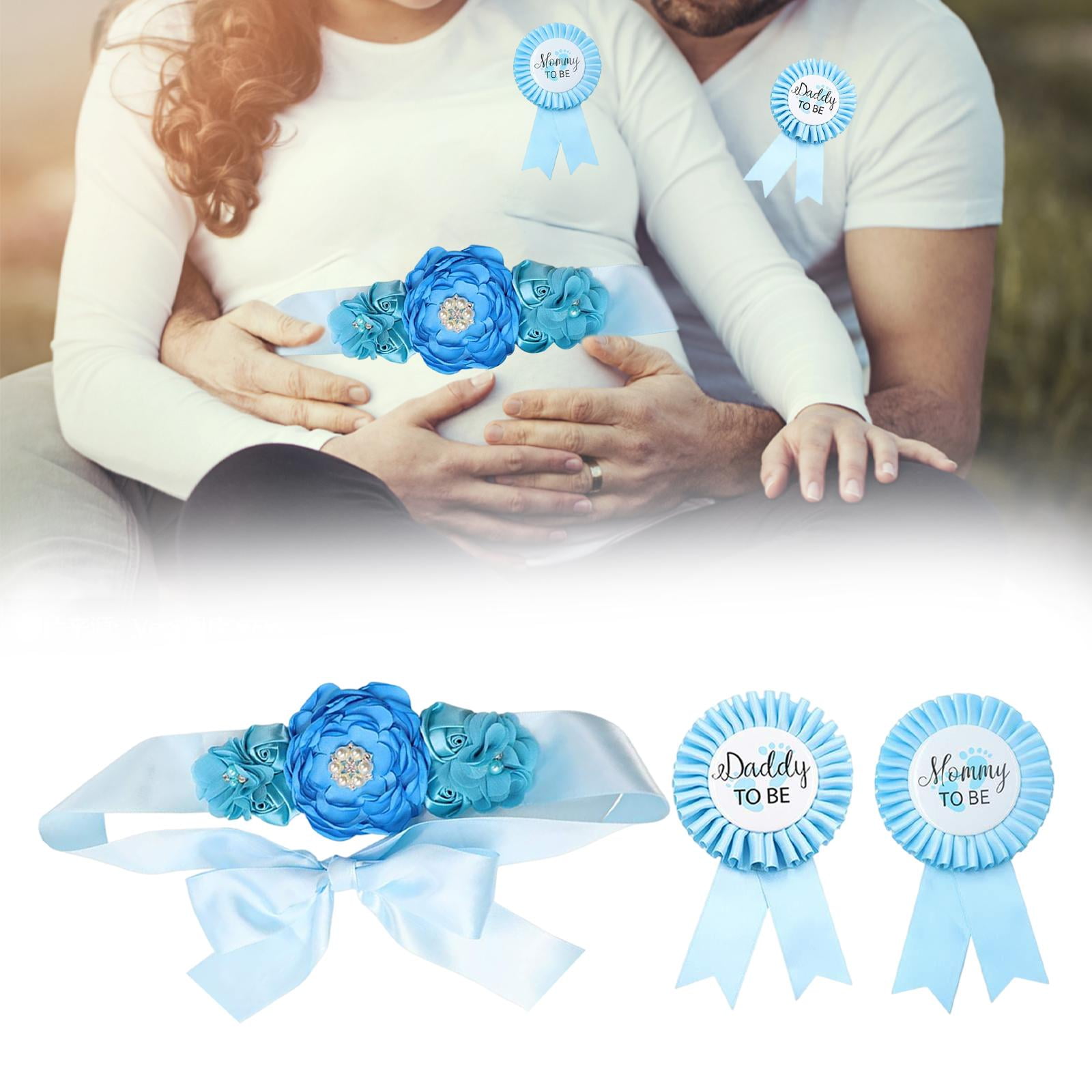 3 Pieces Maternity Sash and Corsage Pin Set Photo Props Party Favors ...