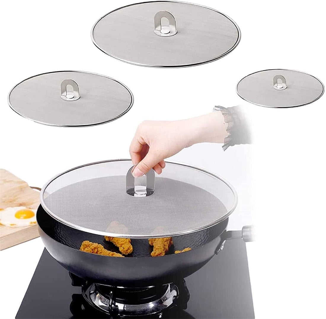 Bexikou, Mesh Splatter Screen Set, 33cm, 3 Sizes Stainless Steel ...