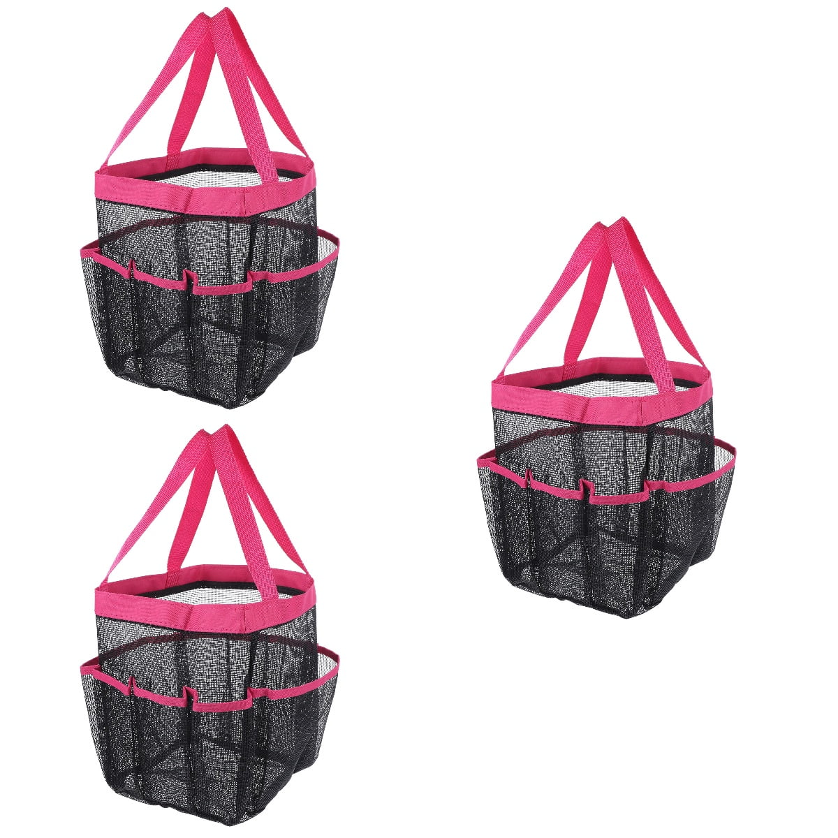 3 Pieces Mesh Toiletry Bag Traveling Essentials Handbags Portable ...