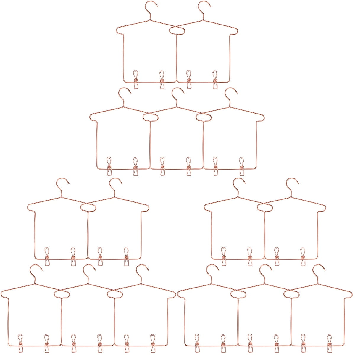 3 Pieces Mini Clothes Rack Doll Hanger Hangers for Dolls Holder Baby ...