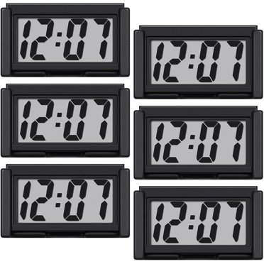 perfk Mini Car Clock, Electronic Digital Clock, Auto Dashboard Time ...