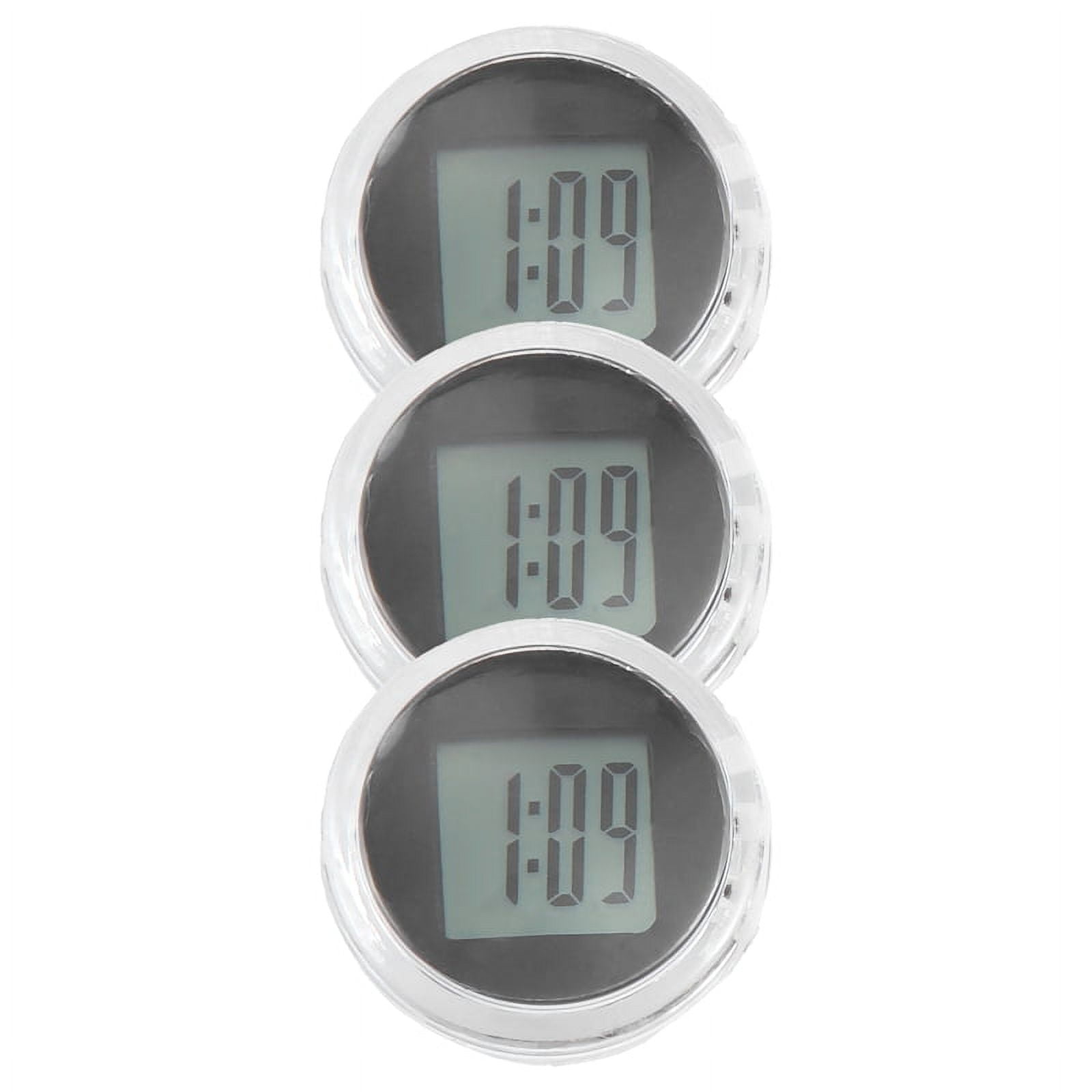 3 Pieces Mini Motorcycle Clocks Waterproof Stick-on Motorbike Mount ...