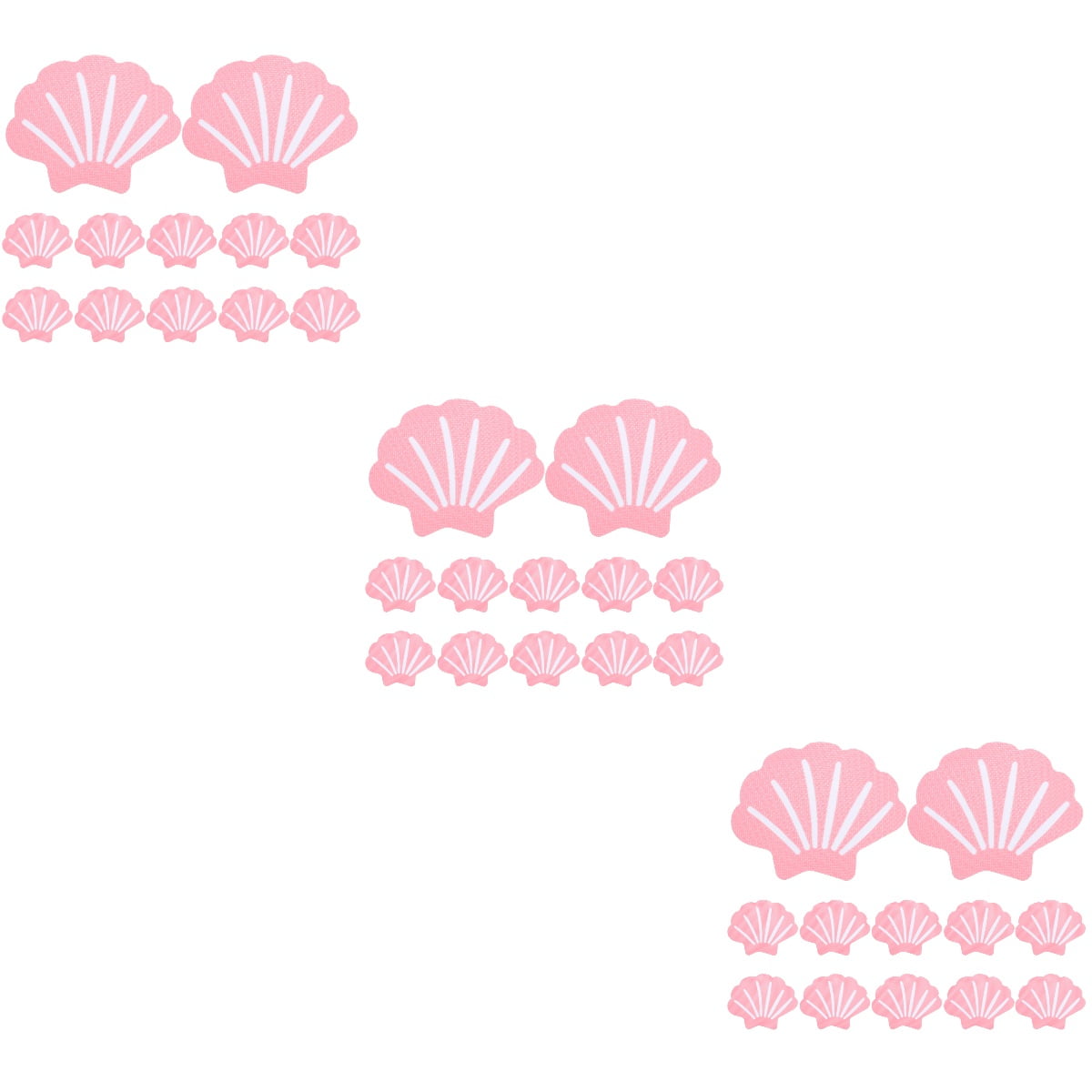 3 Pieces Non Slip Shower Stickers Shell Bath Child - Walmart.com