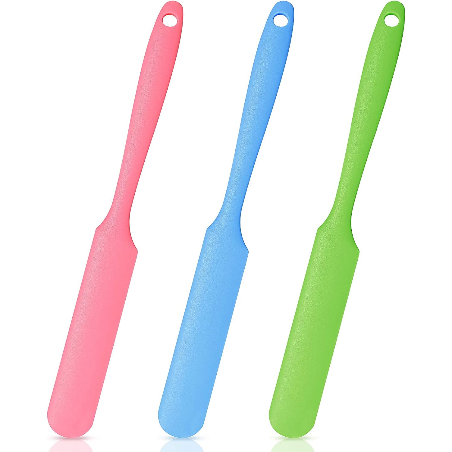 3 Pieces Non-stick Wax Spatulas Silicone Spatula Waxing Applicator Hair Removal Sticks ...