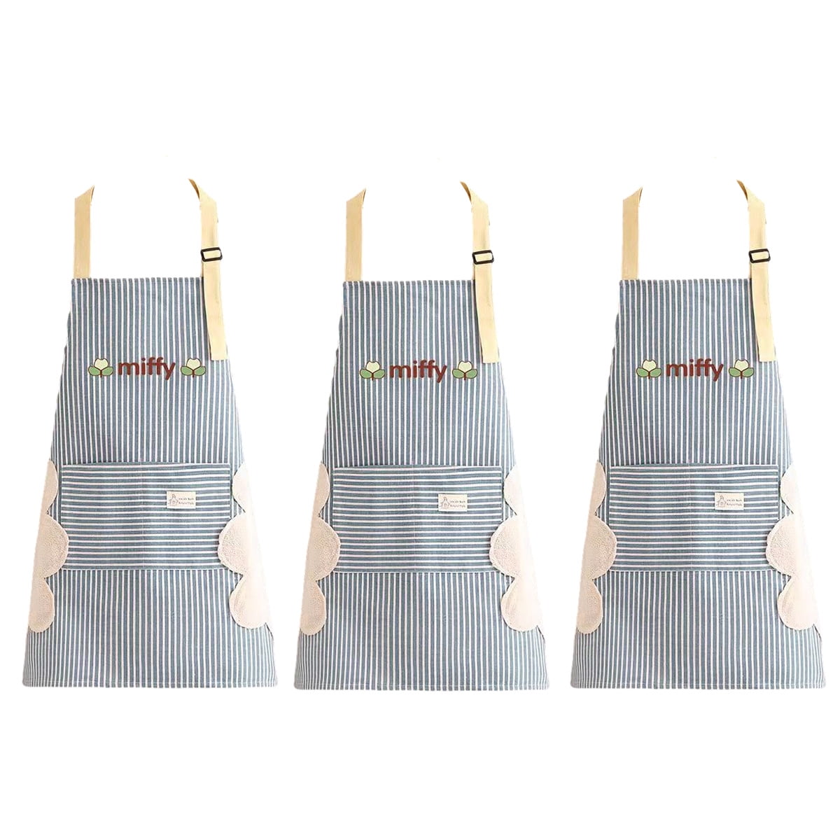 3 Pieces Of Pvc Waterproof Apron, Hand-Wiping Overalls, Hanging Neck ...