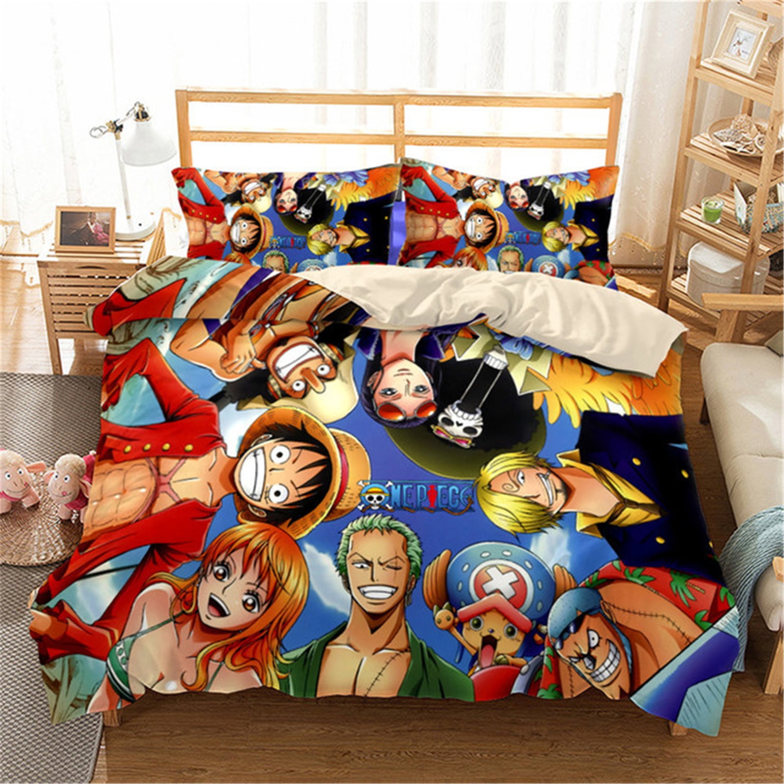 3 Pieces One Piece Bedding Sets 3D Printed Duvet Cover Set for Bedroom ...