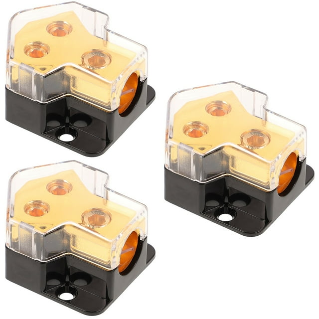 3 Pieces One Junction Box Audio Distribution Block Ground Car Sound ...