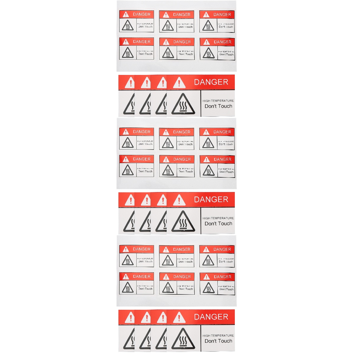 3 Pieces Out for Heat Stickers Hot Surface Warning Labels Travel 6x4CM ...