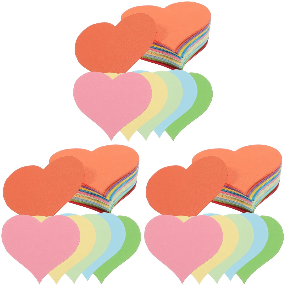 3 Pieces Paper Sticker Love Card Adhesive Stickers Desk Student ...