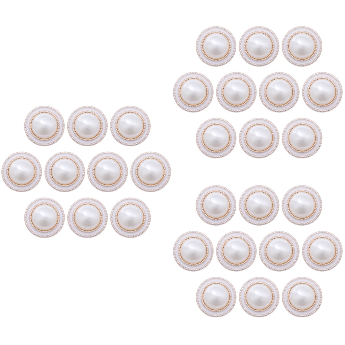 3 Pieces Pearl Buttons for Clothes Cute Round Badge Pins Clothing ...