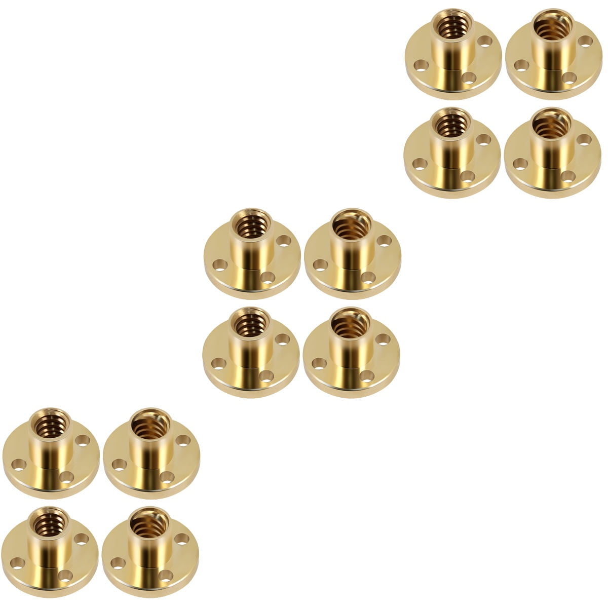 DINHEAROM Lead Screw Nut Golden for 3D Printing 12Pcs - Walmart.com