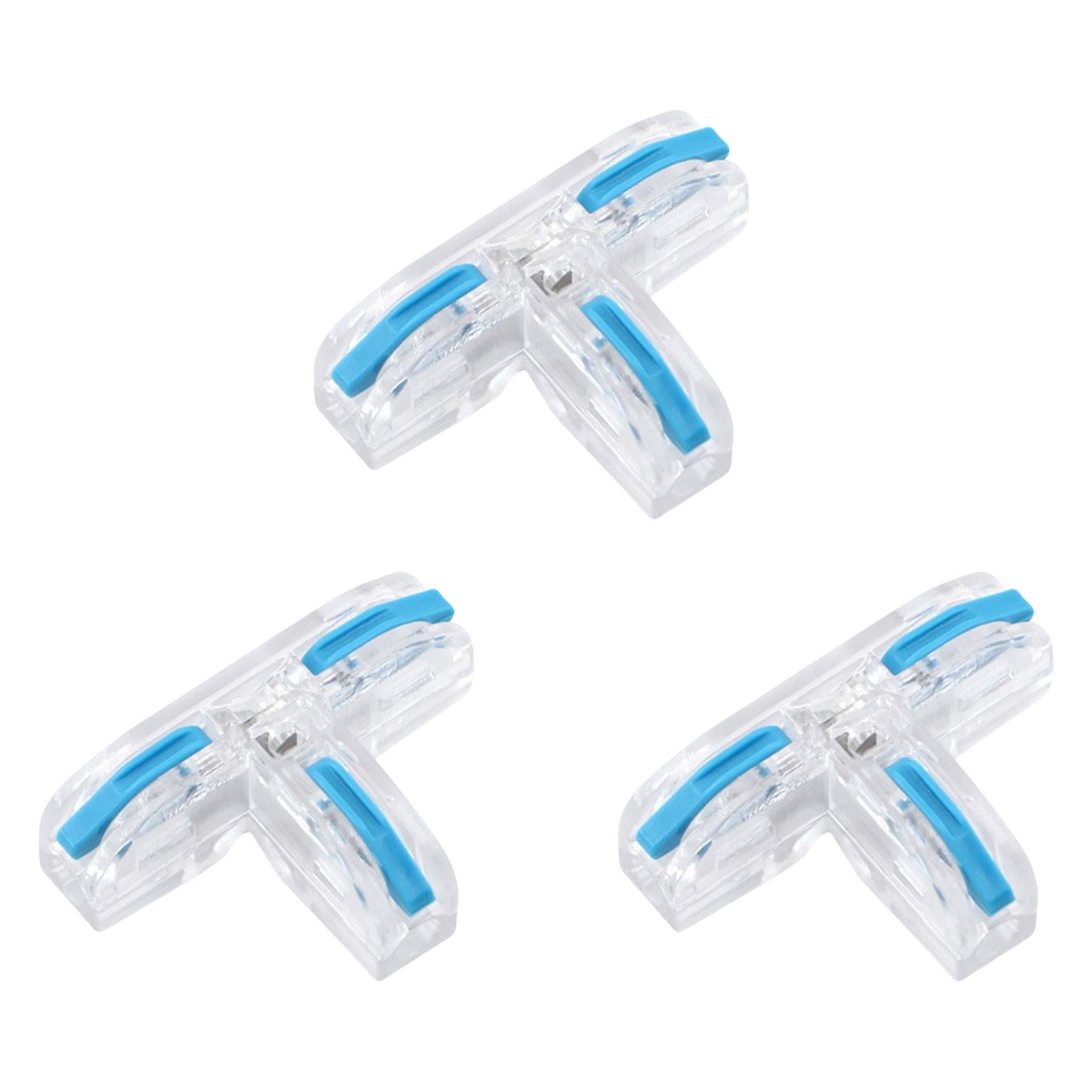 3 Pieces Quick Connection Terminals Easy Installation 1 to 2 Wire ...