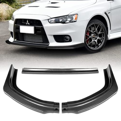 3 Pieces R-Style Front Bumper Lip Spoiler Splitter Side Body Kit Trim ...