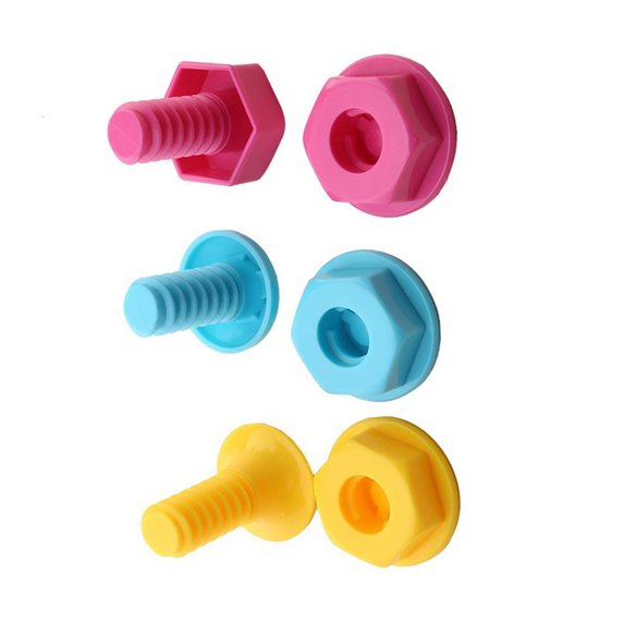 3 Pieces Reusable Plastic Wall Hooks Adhesive Multicolored Screw Shape ...