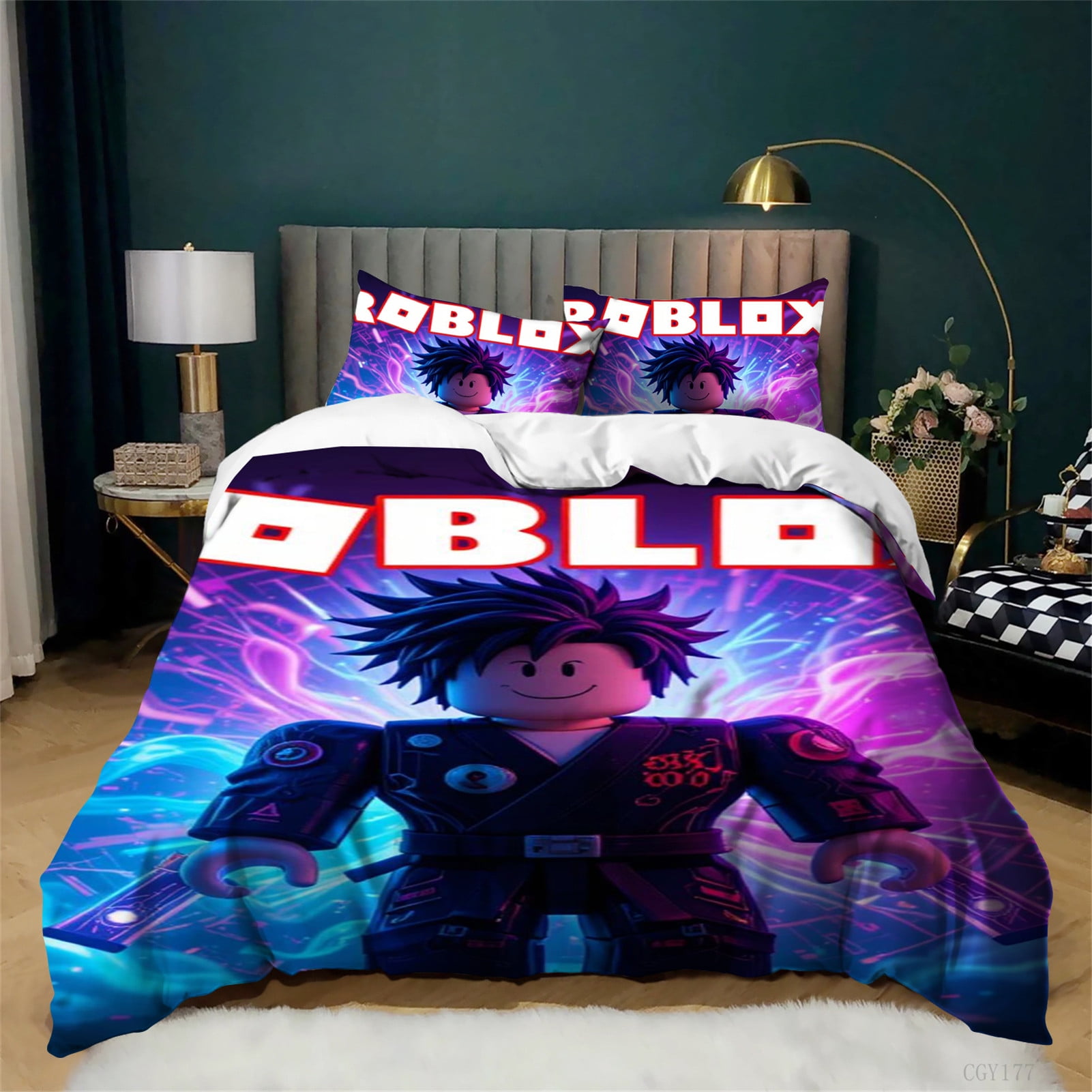 3 Pieces Roblox Duvet Cover Set Ultra Soft Comfortable Bedding Set ...