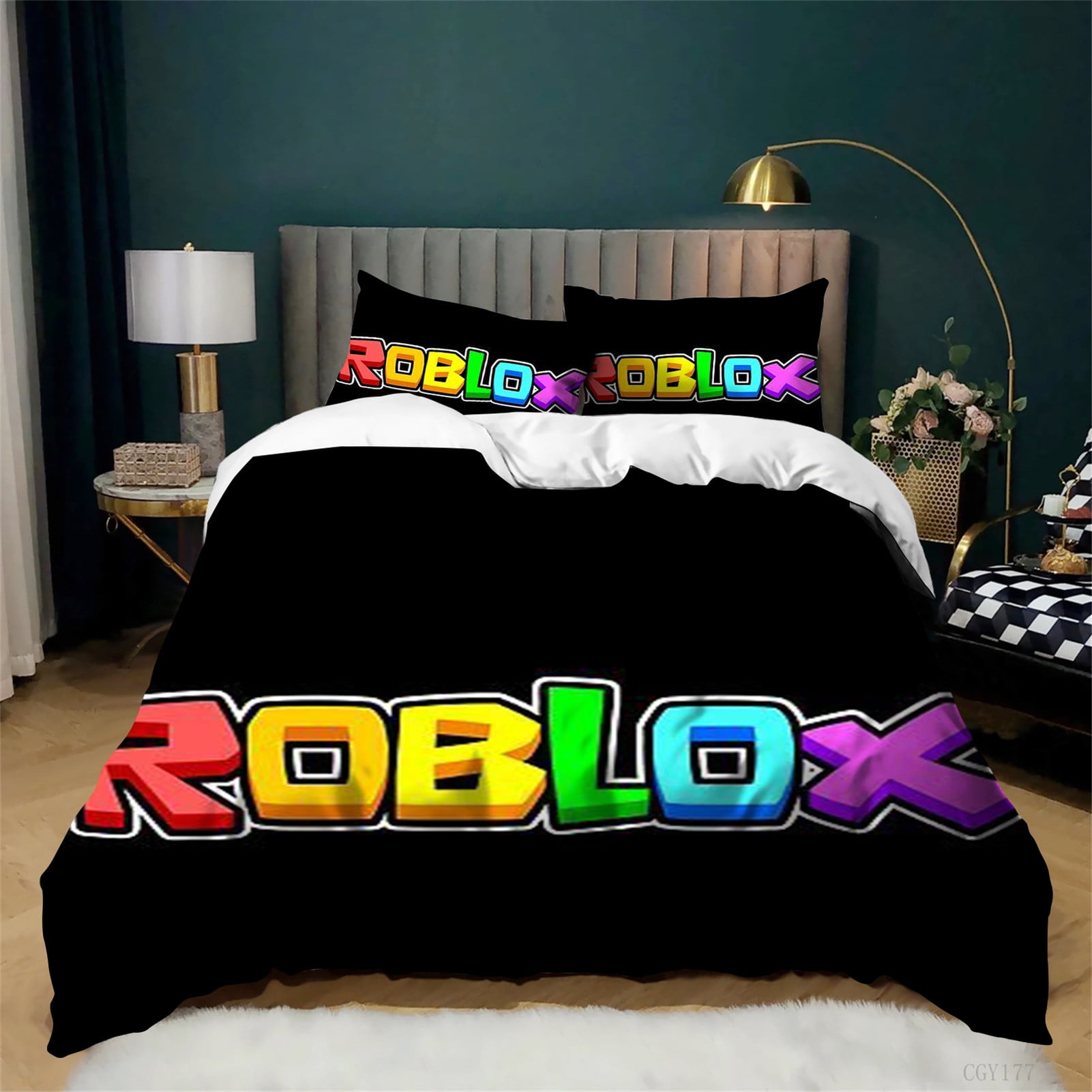 3 Pieces Roblox Duvet Cover Set Ultra Soft Comfortable Bedding Set ...