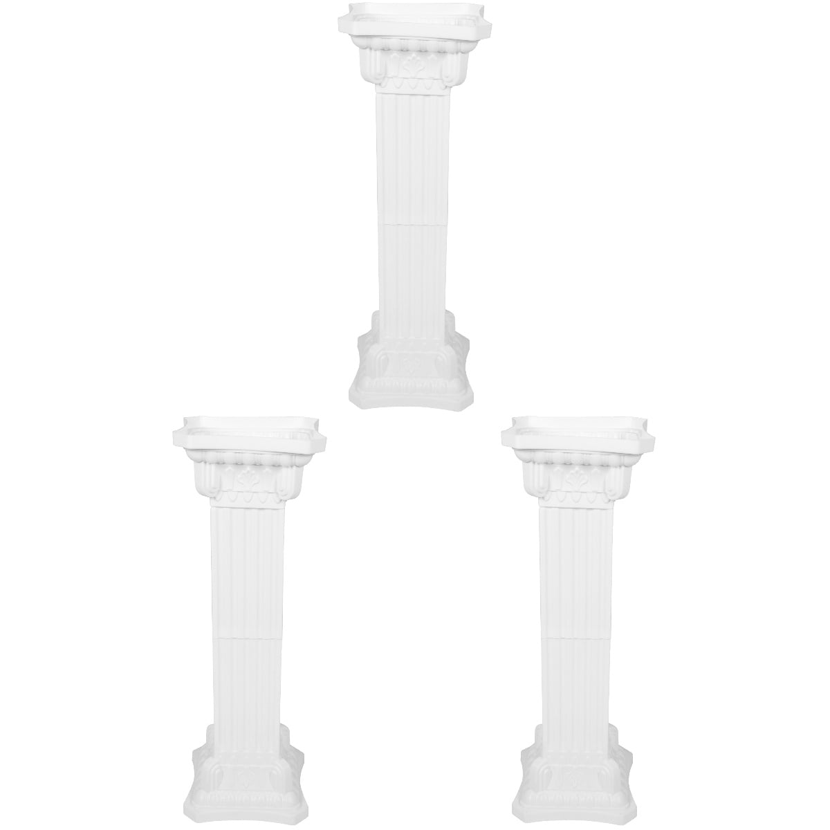 3 Pieces Roman Column Large Pillars for Wedding Plant Rack Flower Pot ...