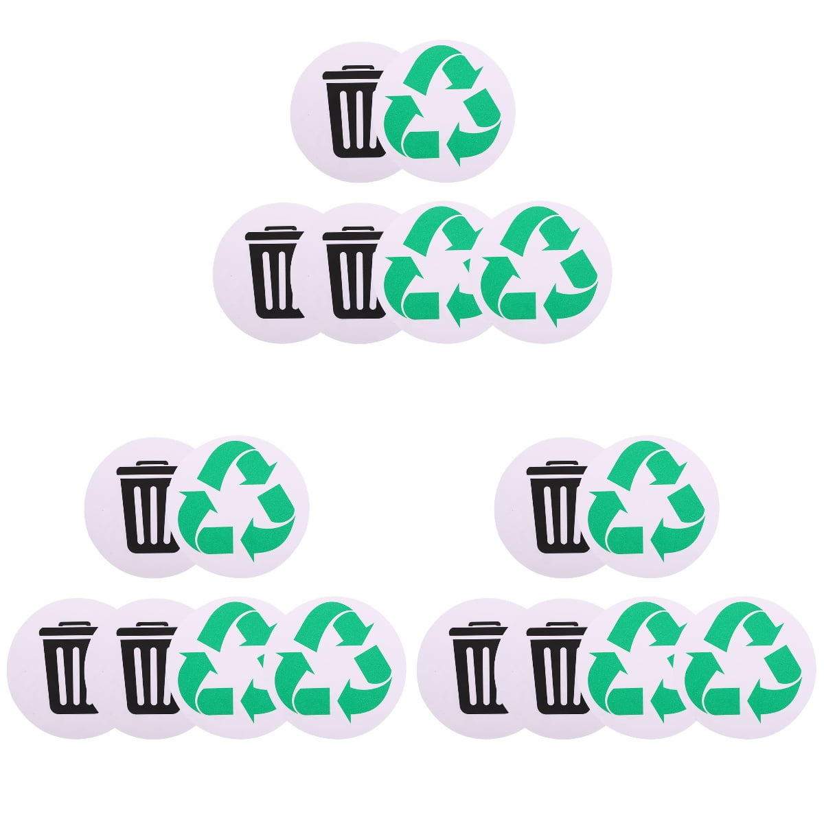 3 Pieces Rubbish Car Garbage Sorting Stickers Self-adhesive - Walmart.com