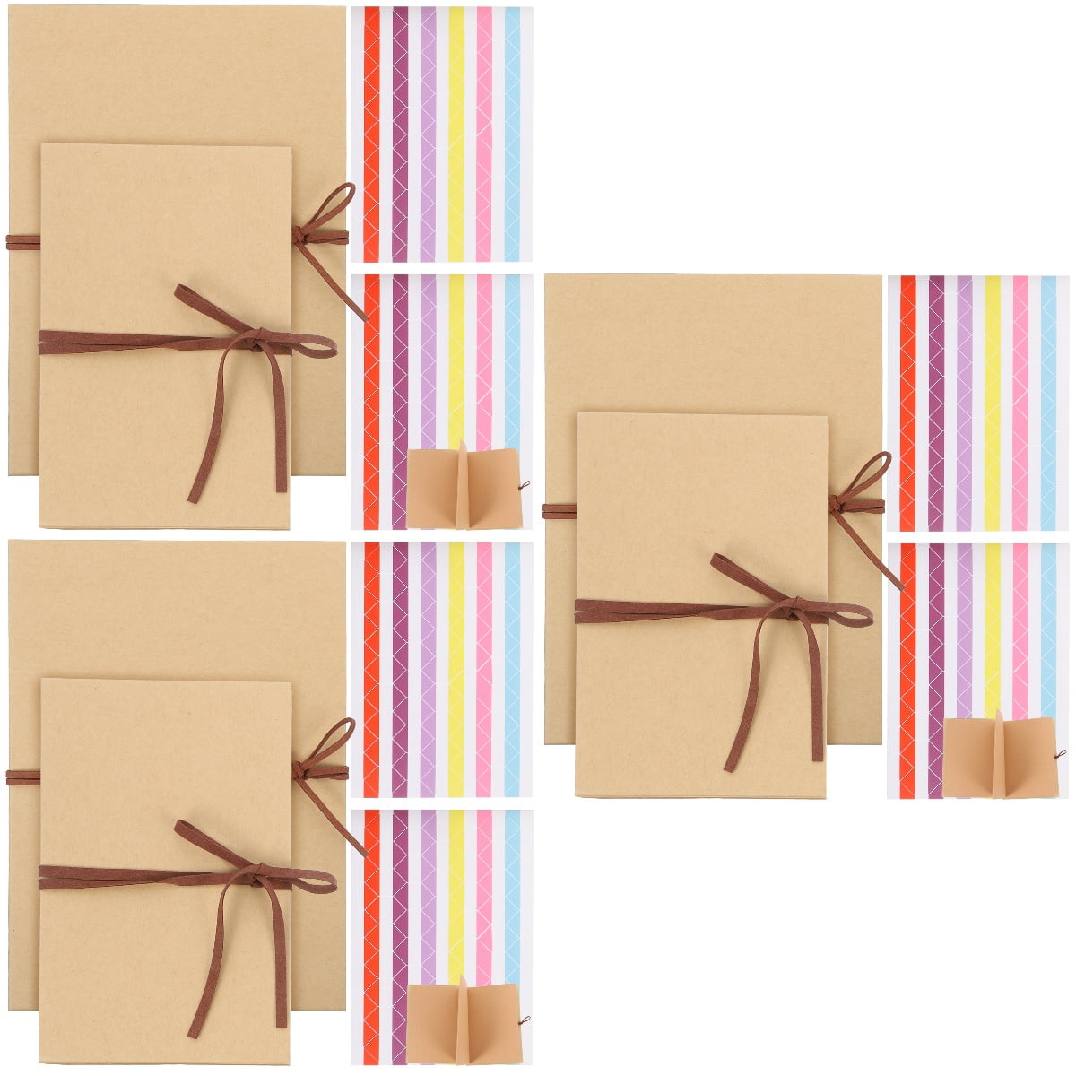 3 Pieces Scrapbook Photo Album Sticky Pages DIY Handicraft Child ...