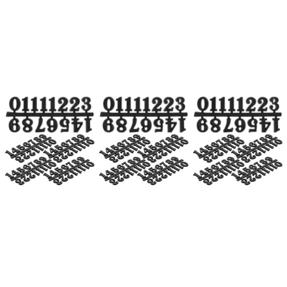 3 Pieces Self Adhesive Clock Face Numbers Plate Decoration - Walmart.com