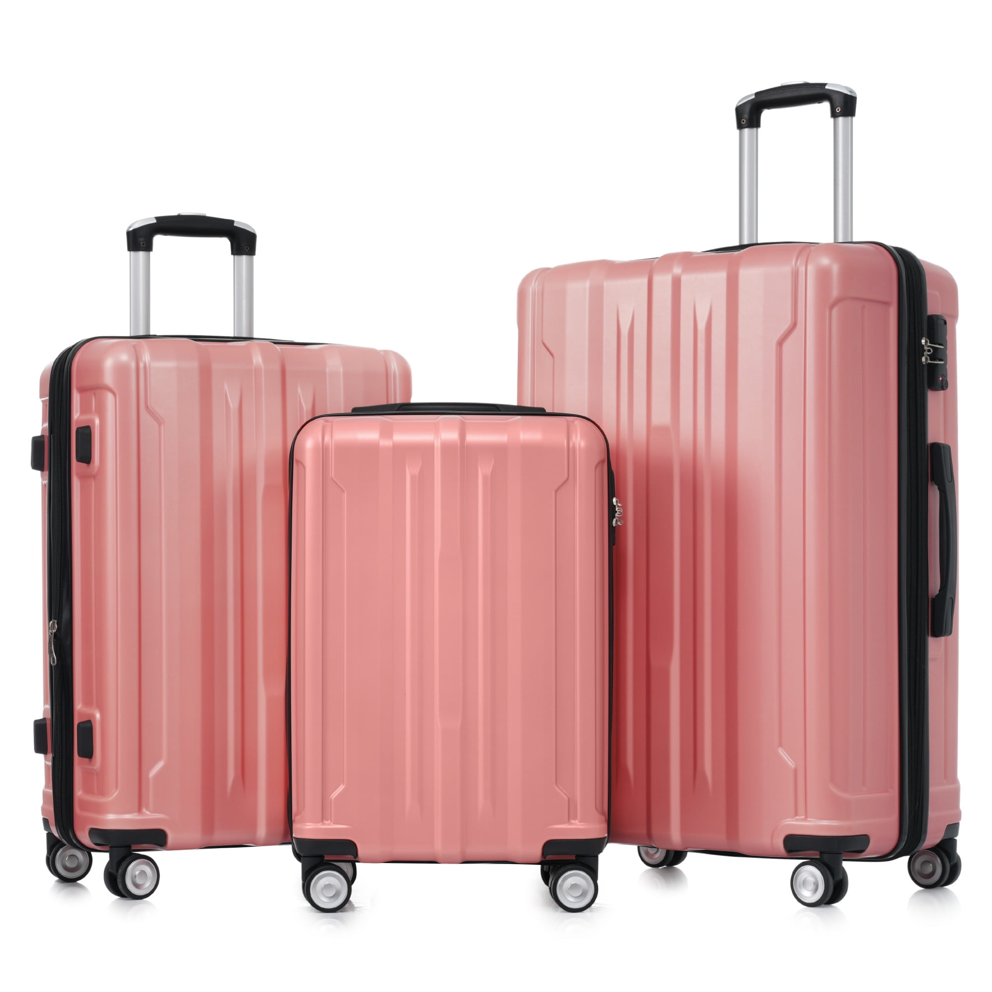 3-Pieces/ Set Hardside Luggage Sets Expandable Luggages Spinner ...