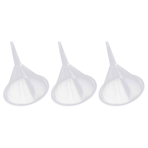 3 Pieces/Set Plastic Funnel Clear Plastic Filter Funnel Oil Funnel ...