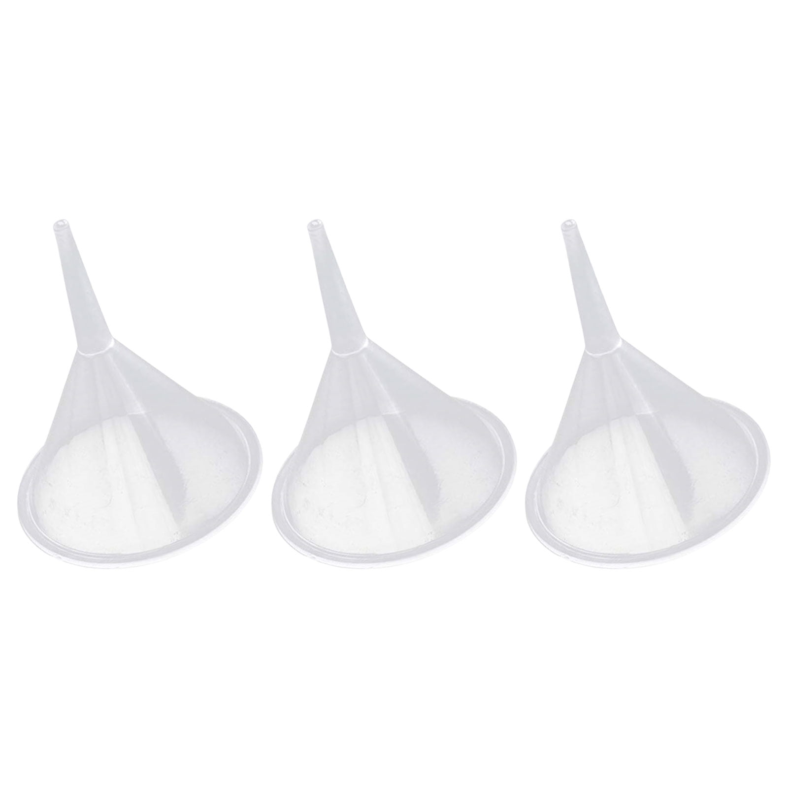3 Pieces/Set Plastic Funnel Clear Plastic Filter Funnel Oil Funnel ...