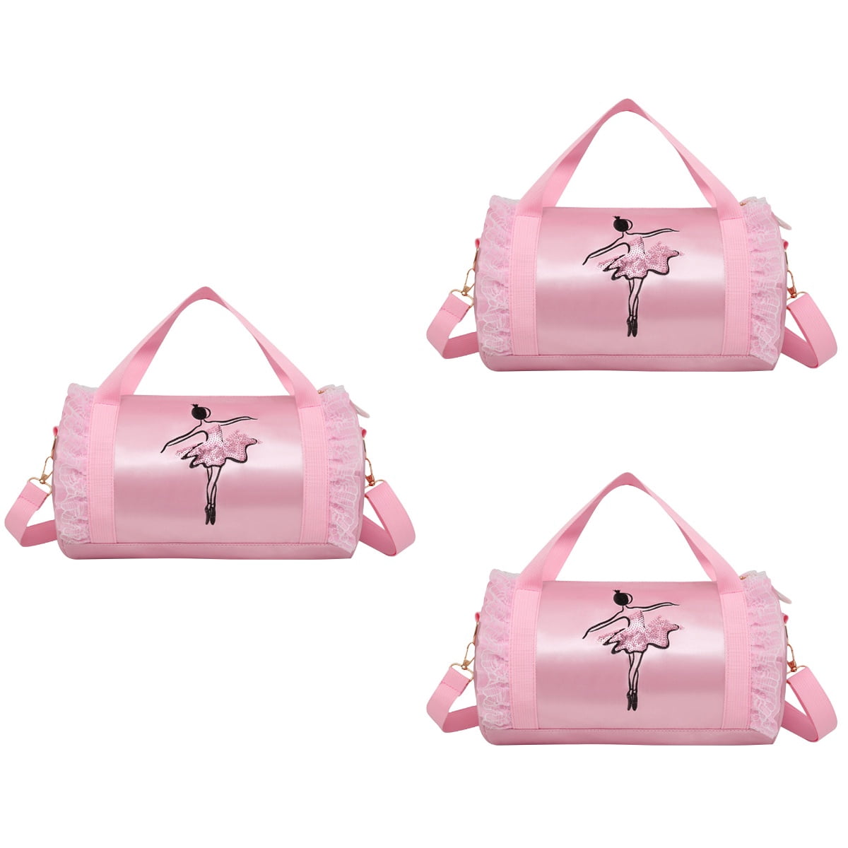 3 Pieces Shoulder Dance Bag Girl Handbags Children Ballet - Walmart.com