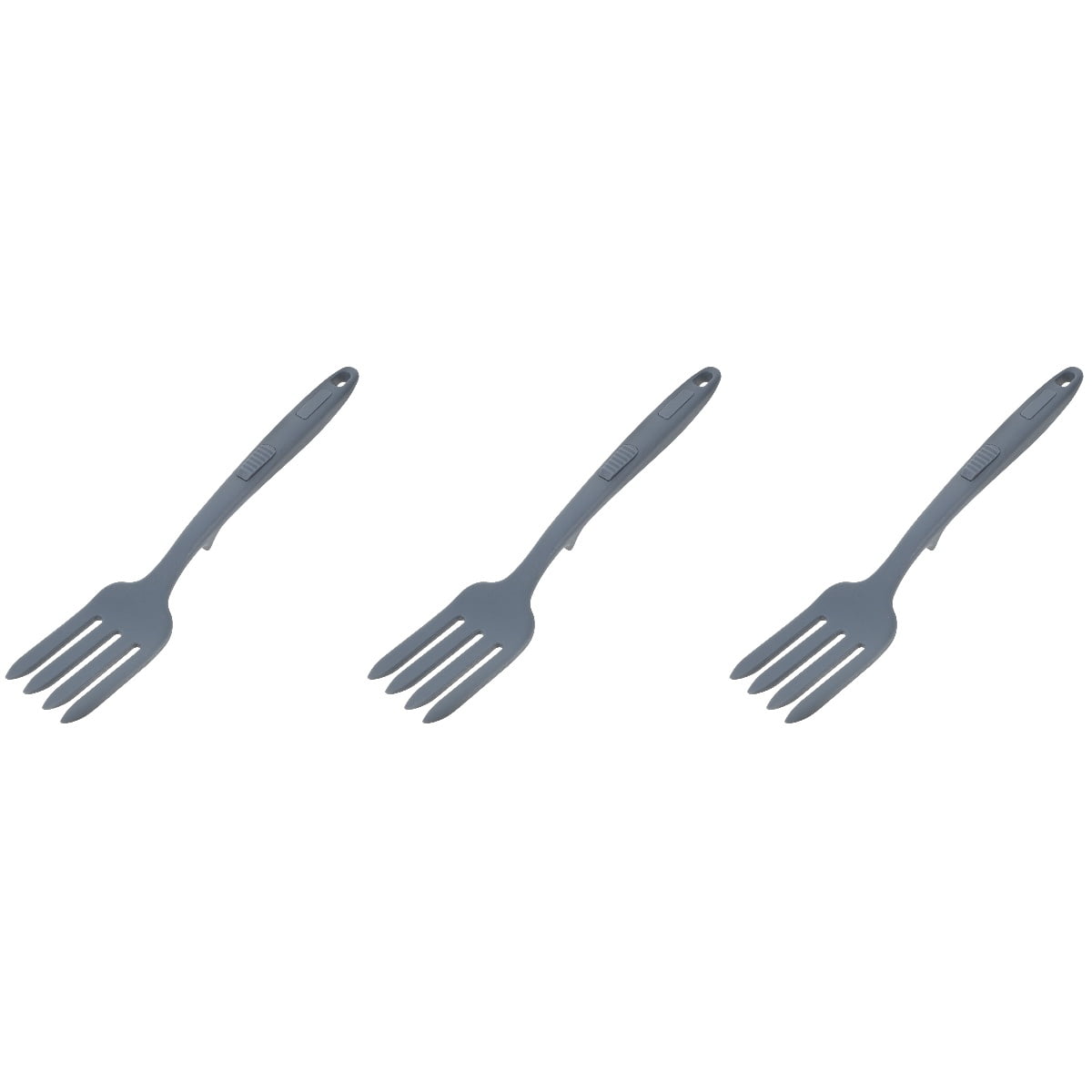 3 Pieces Silicone Cooking Fork Food Ergonomic Kitchen Set Utensil Tool ...