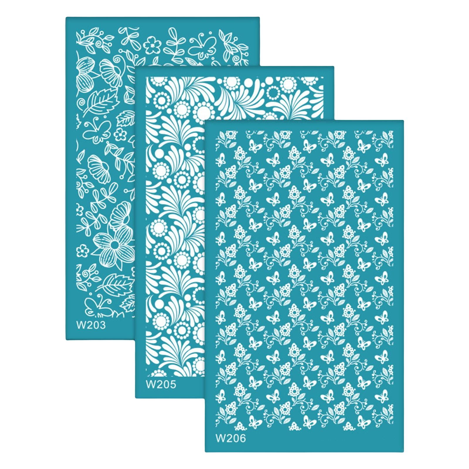 3 Pieces Silk Screen Stencils for Polymer Clay, Reusable Silkscreen ...