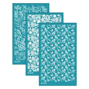 1pc Silk Screen Stencil for Polymer Clay Tropical Leaf Silk Screen ...