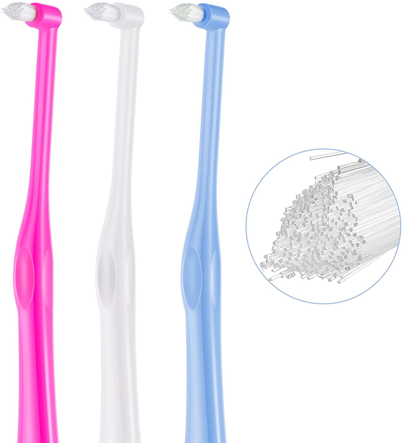 3 Pieces Small Pet Toothbrush Tufted Toothbrush End-Tuft Toothbrush ...
