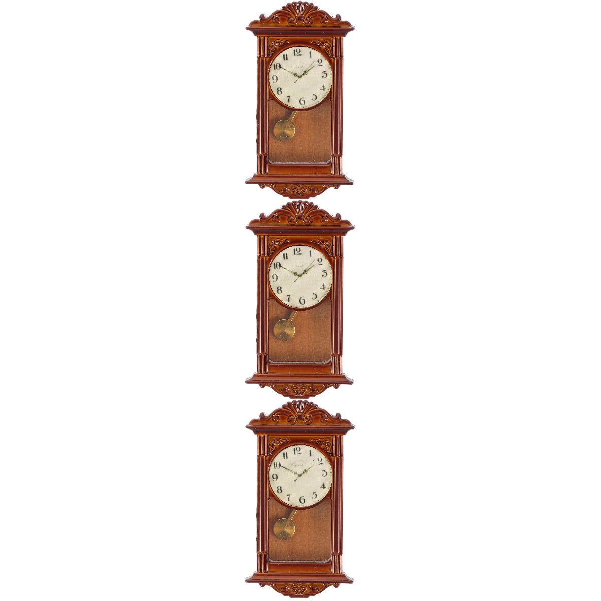 3 Pieces Solar Powered House Number Sign Mini Grandfather Clock ...