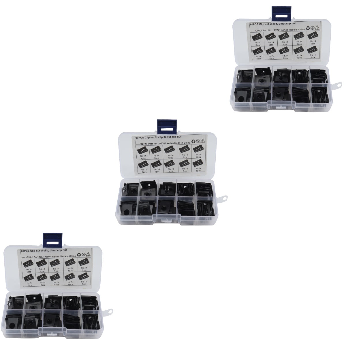 3 Pieces Spline U Nut Clip Fixing-based Fasteners Manganese Steel ...