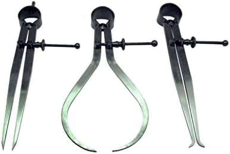 3 Pieces Spring Caliper Set - Inside, Outside & Divider 4" Inch / 100 ...