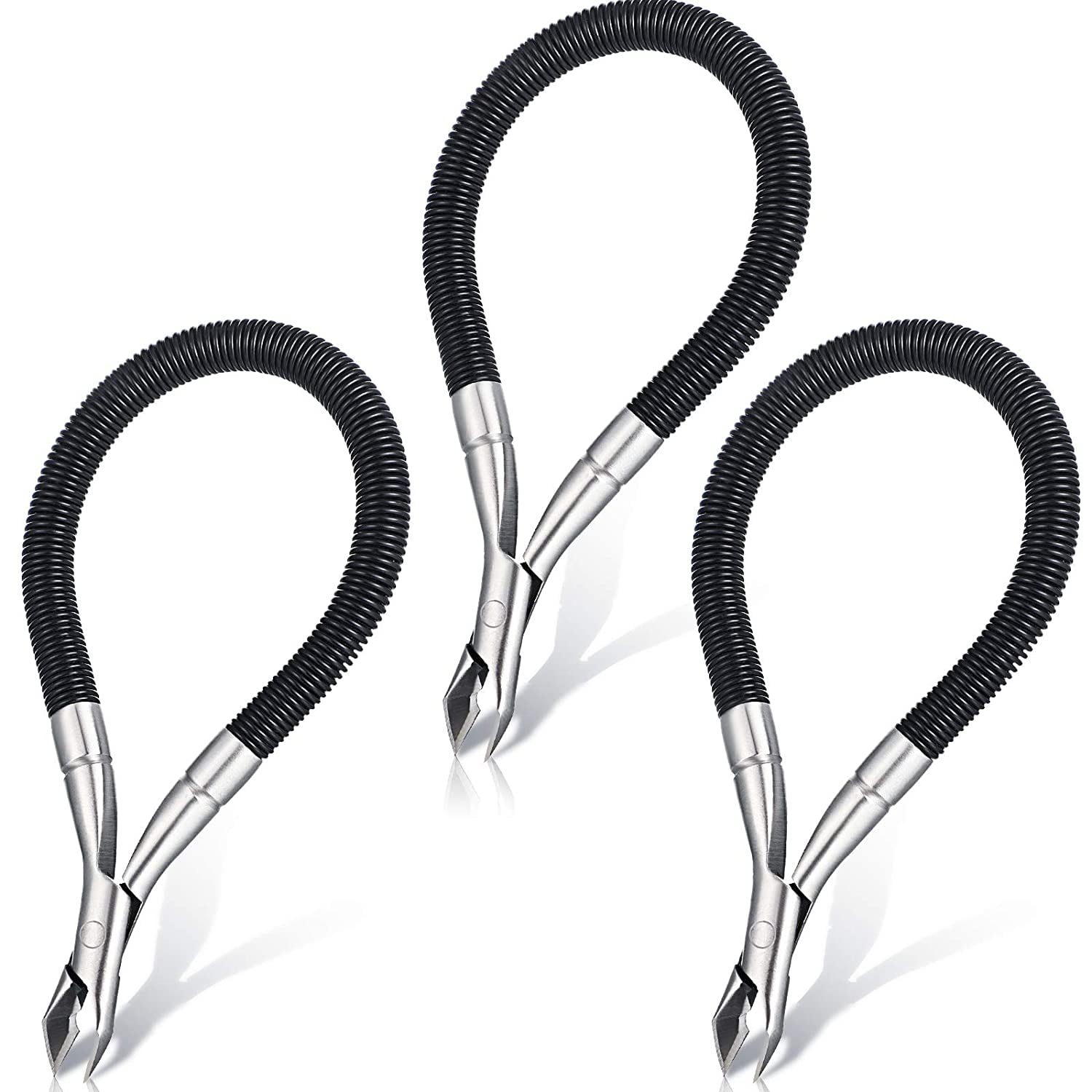 TOTFSTNR Spring Cuticle Trimmer Set, Stainless Steel Manicure Pedicure ...