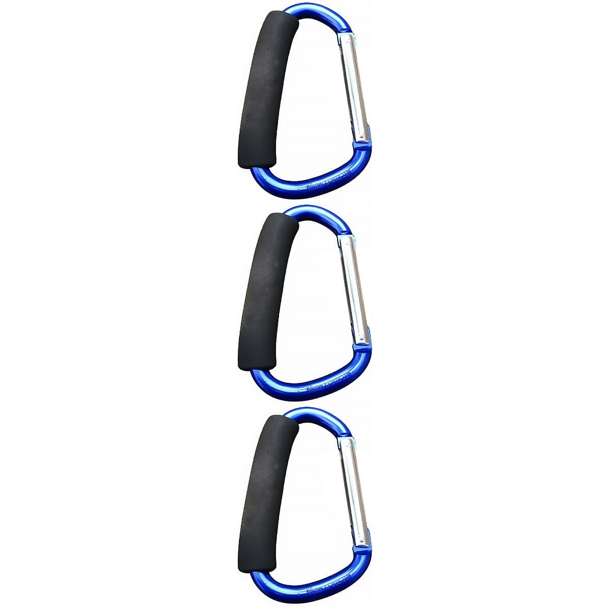 3 Pieces Springs with Hooks Locking Carabiner D-Ring Spring Keychain ...