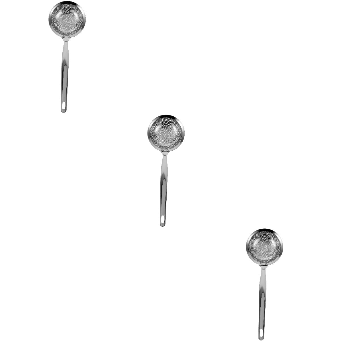 3 Pieces Stainless Steel Colander Strainers for Kitchen Ladle Food ...